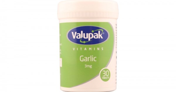 Valupak Vitamins Garlic 3mg Tablets 30's - Wholesale Supplier to the ...