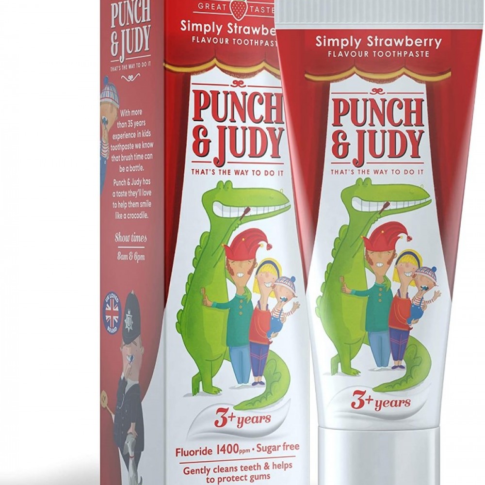 Punch & Judy Toothpaste 50ml Simply Strawberry 3+ Years - Toothpaste ...